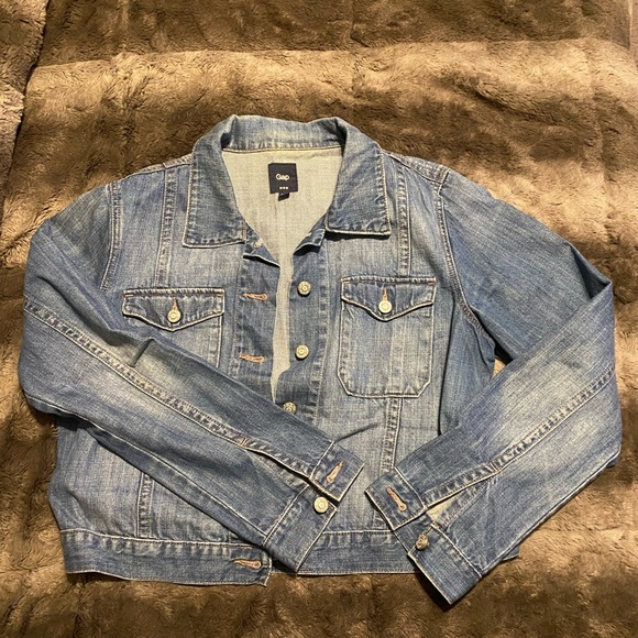 GAP Factory | Jackets & Coats | Gap Factory 969 Cropped Denim Jacket ...
